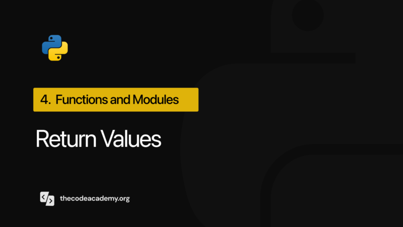 A Complete Guide To Return Values In Python For Beginners Thecodeacademy